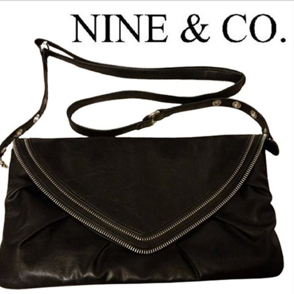 Nine & Co. | Bags | Nine Co Black Bag Silver Accents | Poshmark